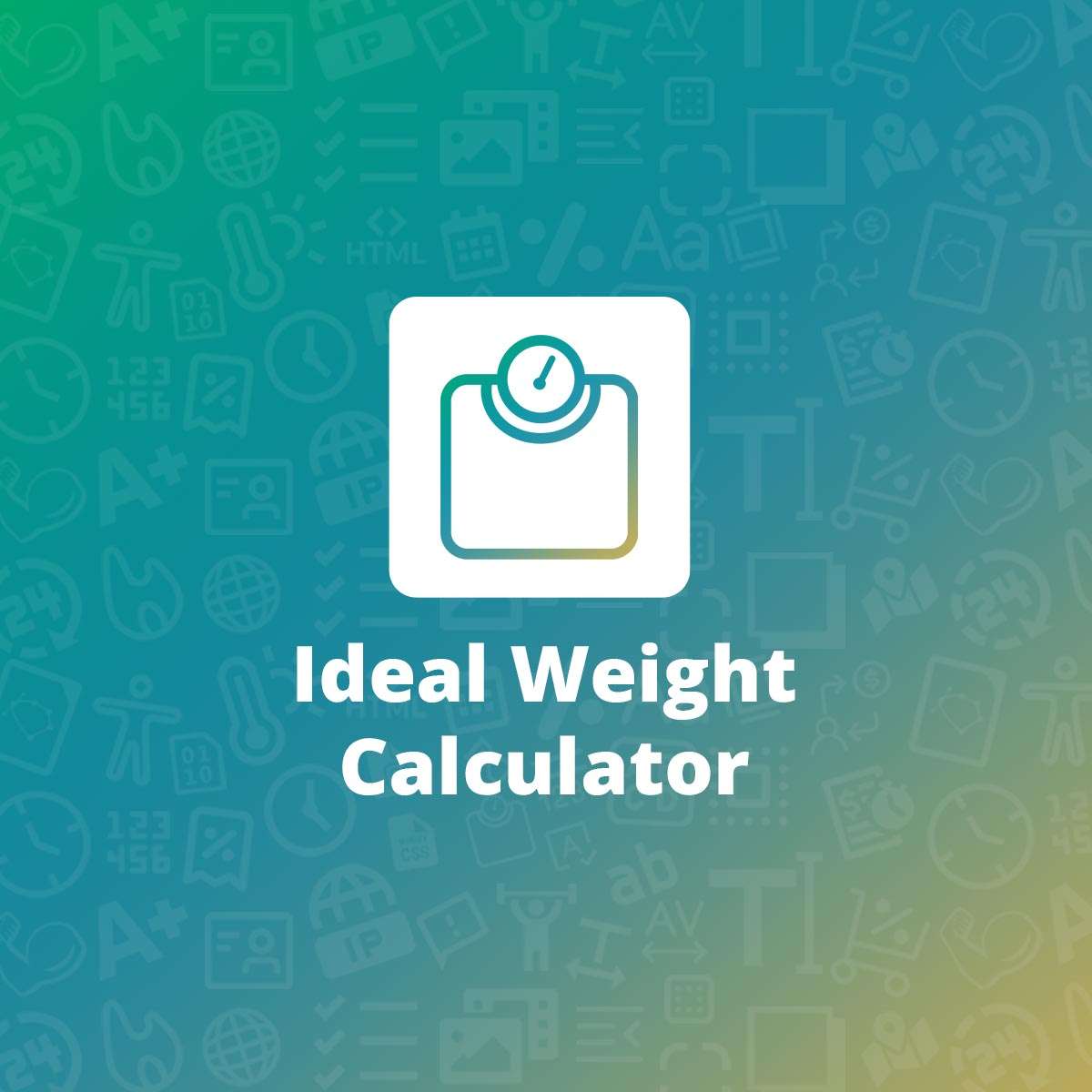 Ideal Weight Calculator - Free Tools Hive
