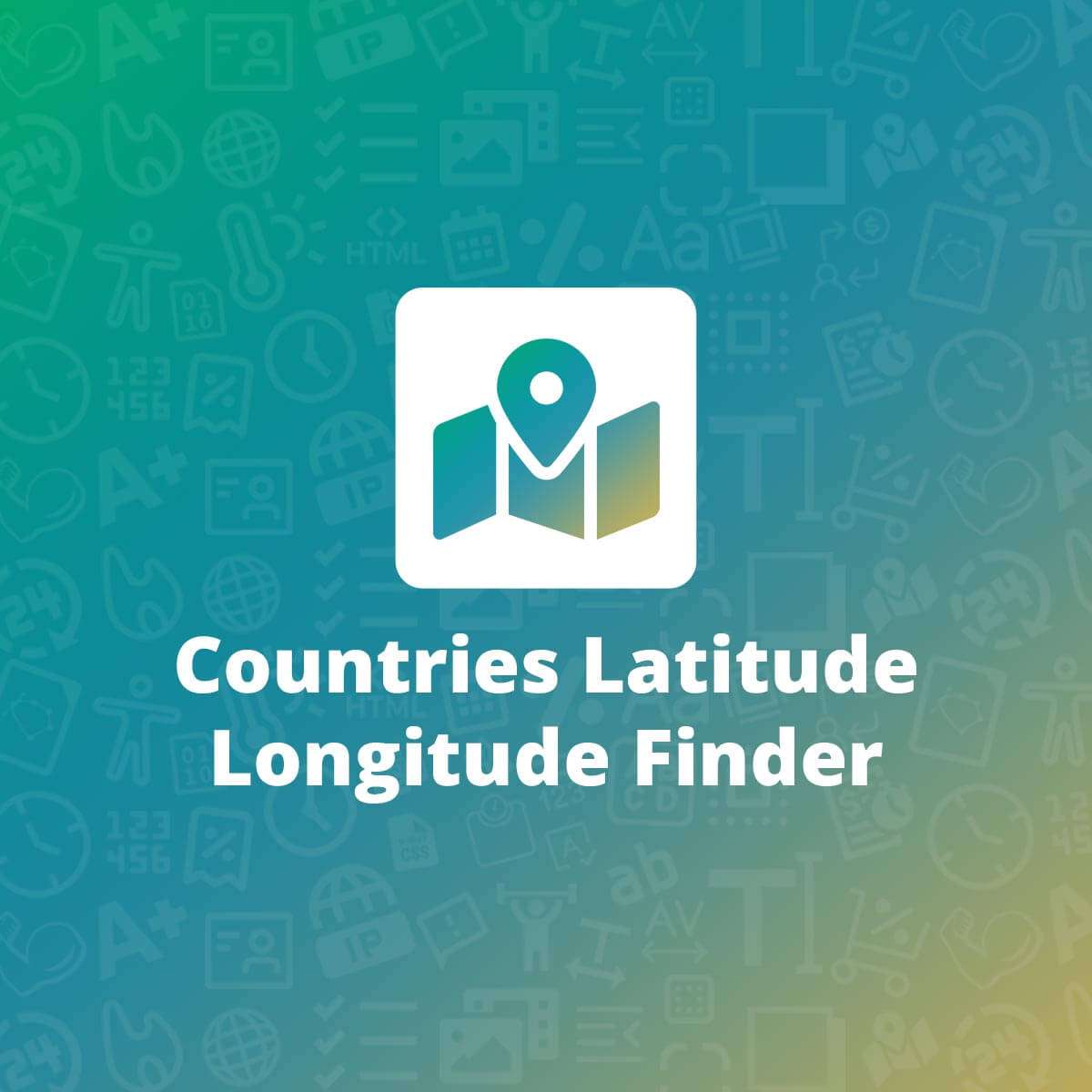 longitude and latitude location finder